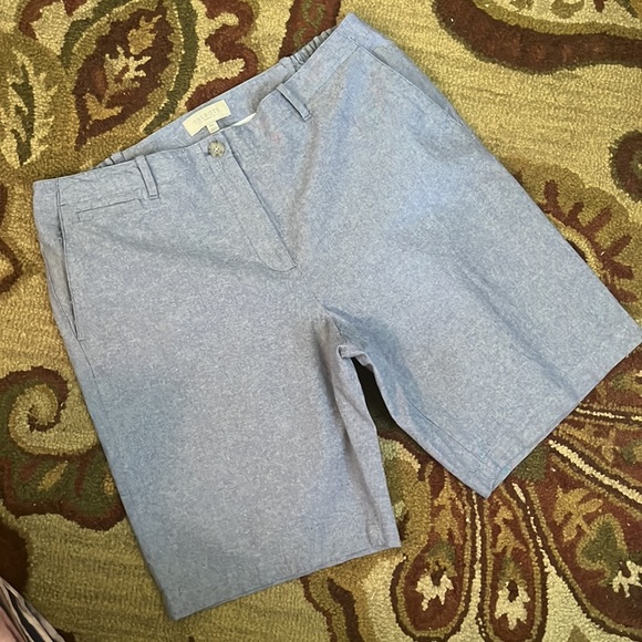 Talbots | Shorts | Talbots Size 6w Bermuda Chambray Denim 10 Cotton ...
